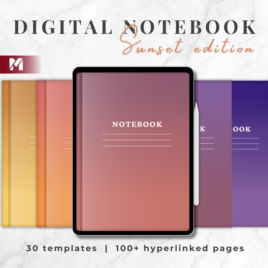 Digital Notebook for Goodnotes and Notability | Hyperlinked Study ...