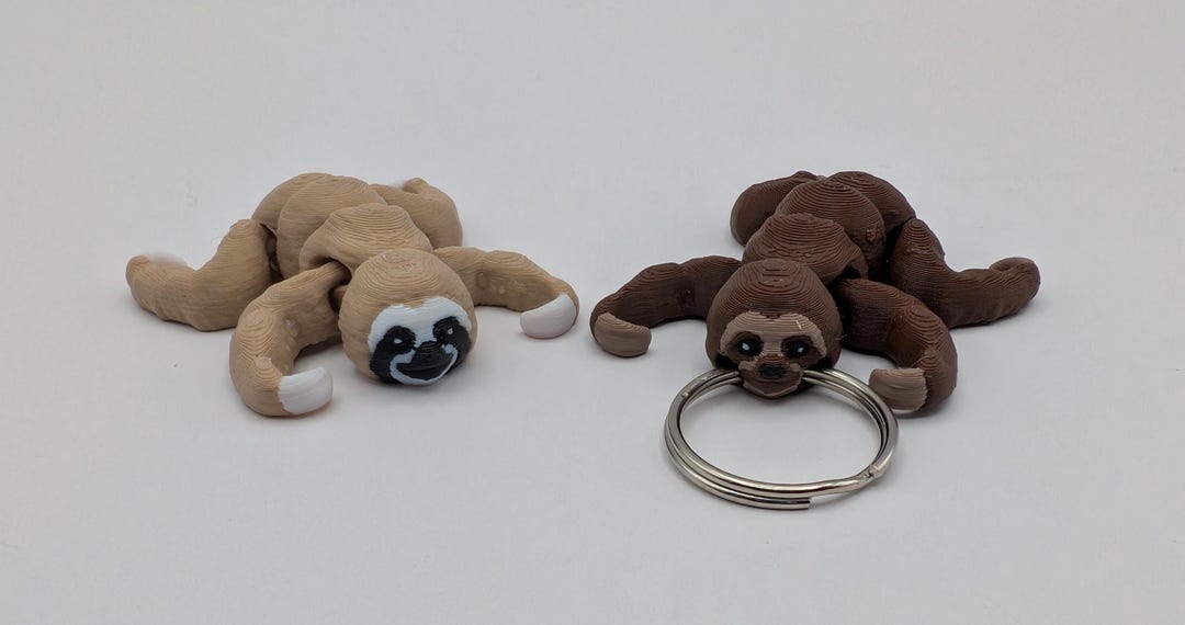 Customizable Sloth Fidget Toy | Desk Companion or Keychain - Etsy