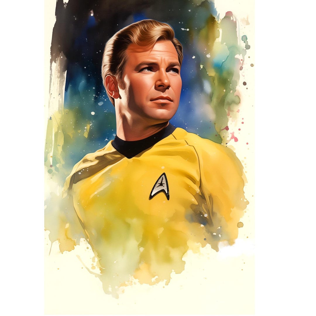 Captain James T. Kirk / Star Trek — Portrait of Galactic Captain in ...