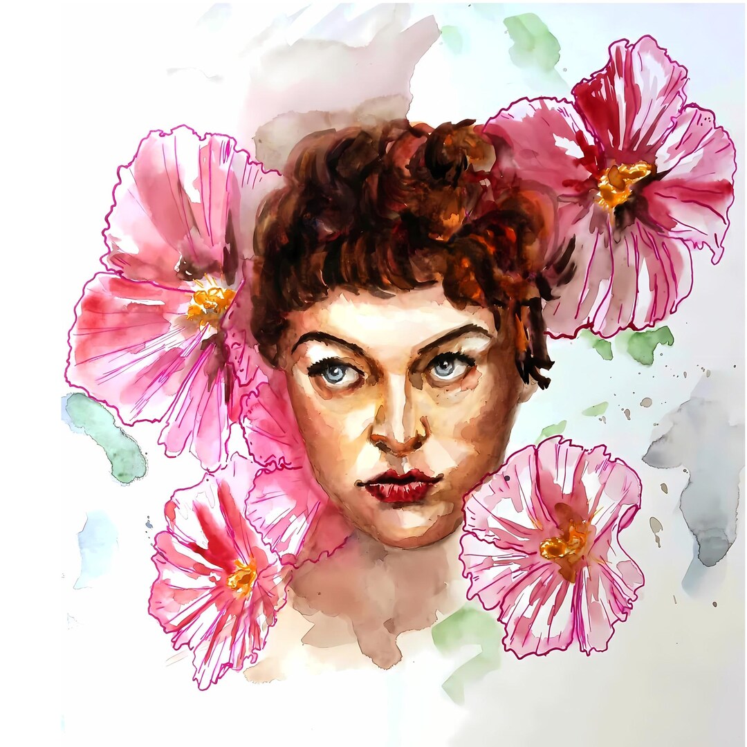 Milla Jovovich Portrait, Art Poster - Etsy