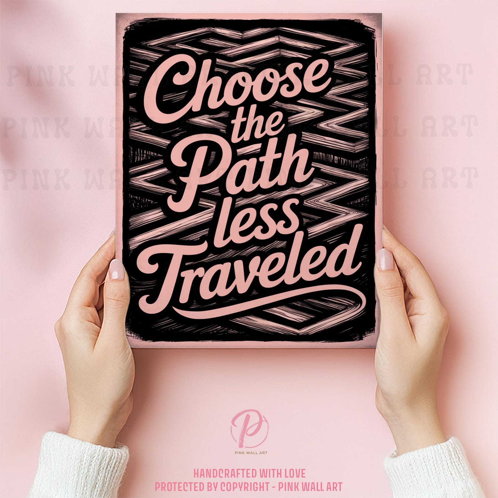 Choose the Path Less Traveled Art Poster or Canvas Art for Modern ...