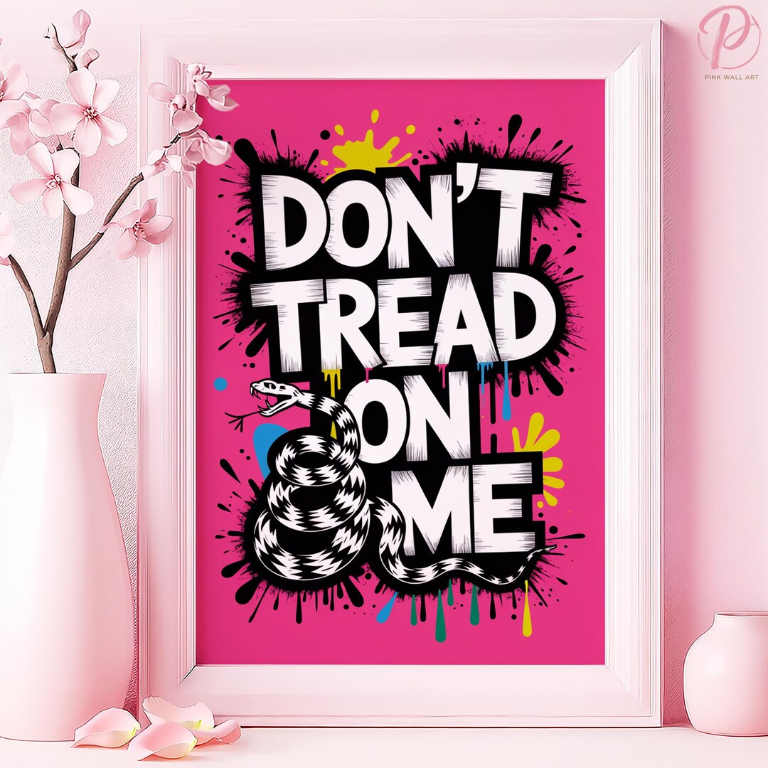 Don't Tread on Me - Urban Splash Art Poster or Canvas Wall Art Modern ...