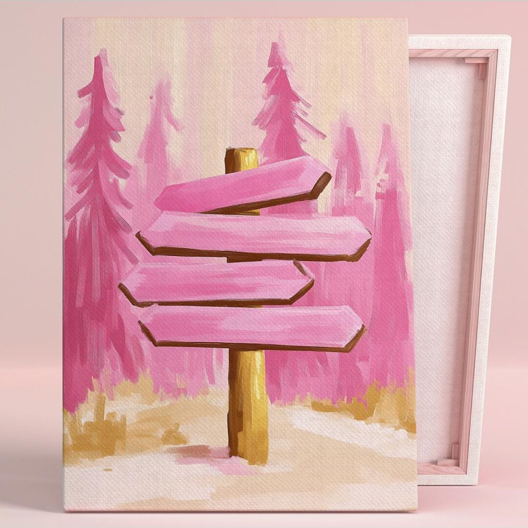 Directional Dreams Signpost Art Poster or Canvas Wall Art Modern Living ...