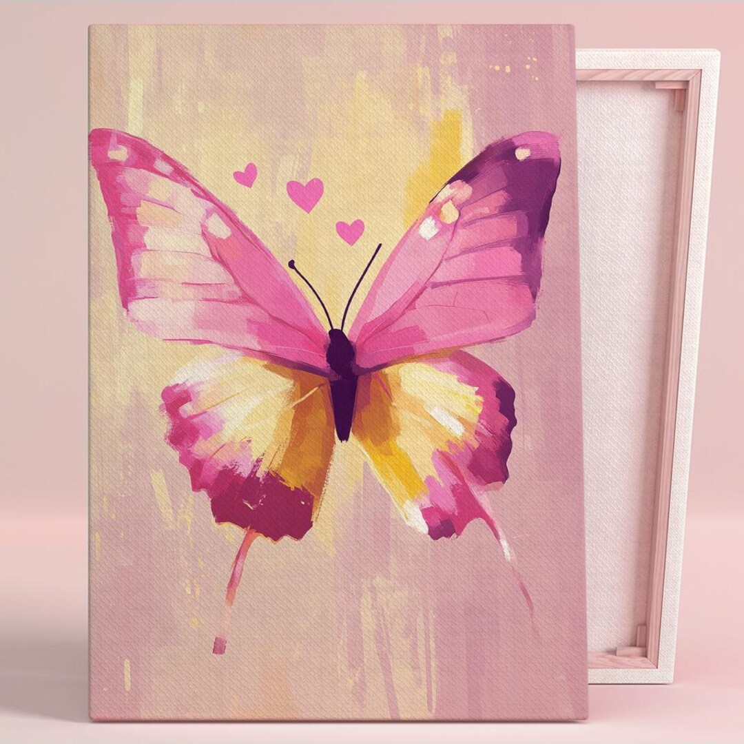 Love Flutter Butterfly Dreams Art Poster or Canvas Wall Art for ...
