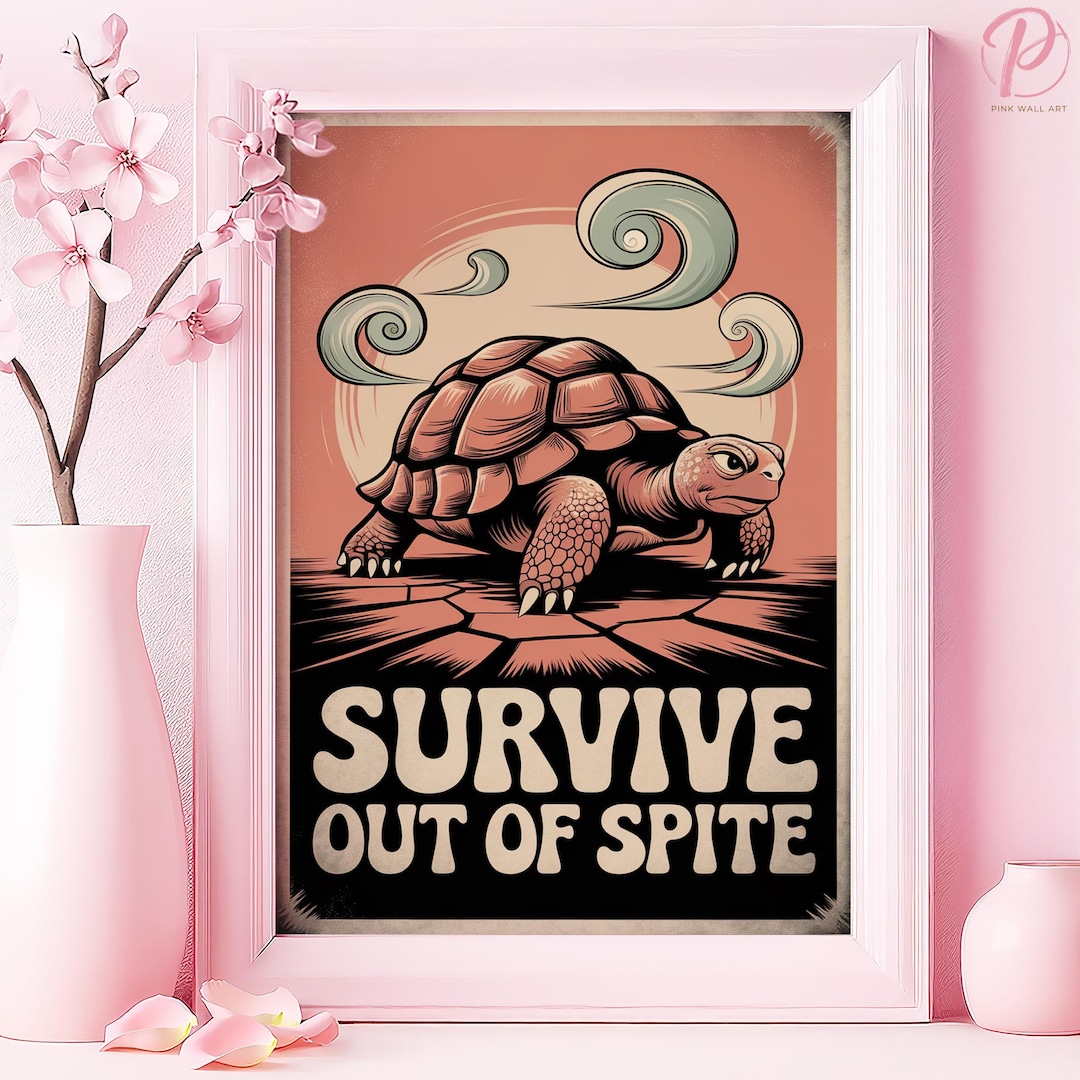 Survive Out of Spite Art Poster or Canvas Wall Art for Contemporary ...