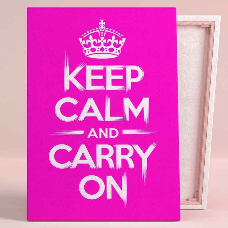 Pink Keep Calm - Etsy