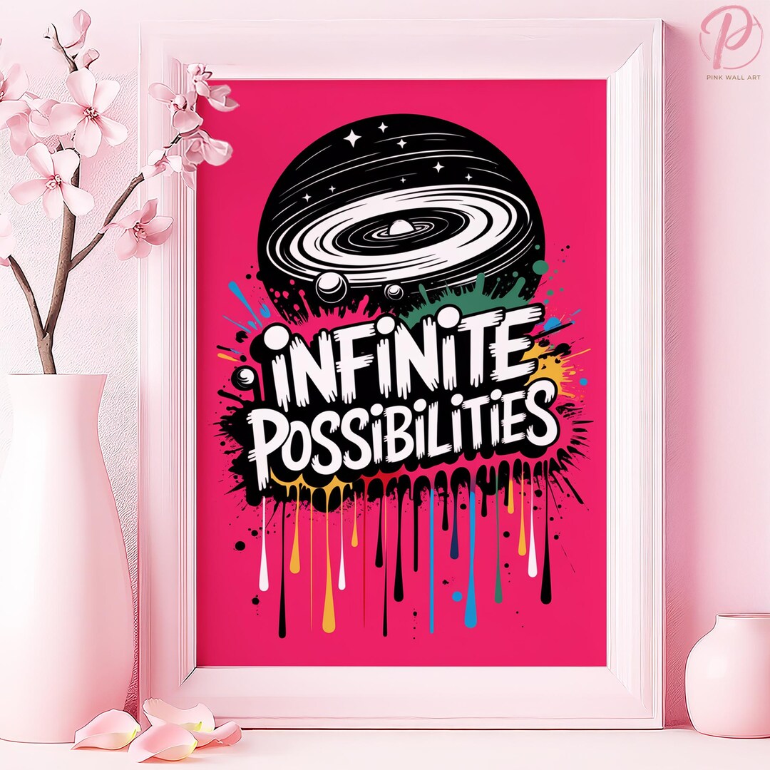 Infinite Possibilities Art Poster or Canvas Wall Art for Modern Living ...