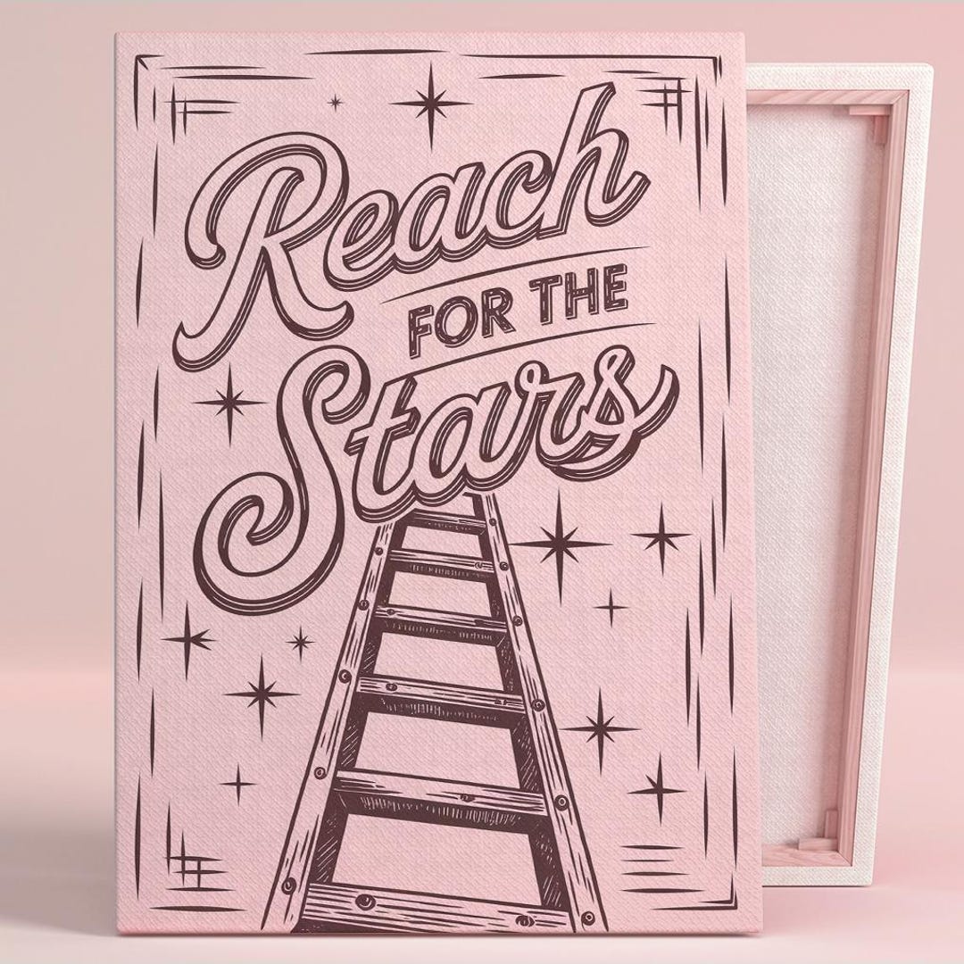 Reach for the Stars Art Poster or Canvas Wall Art for Modern Living ...