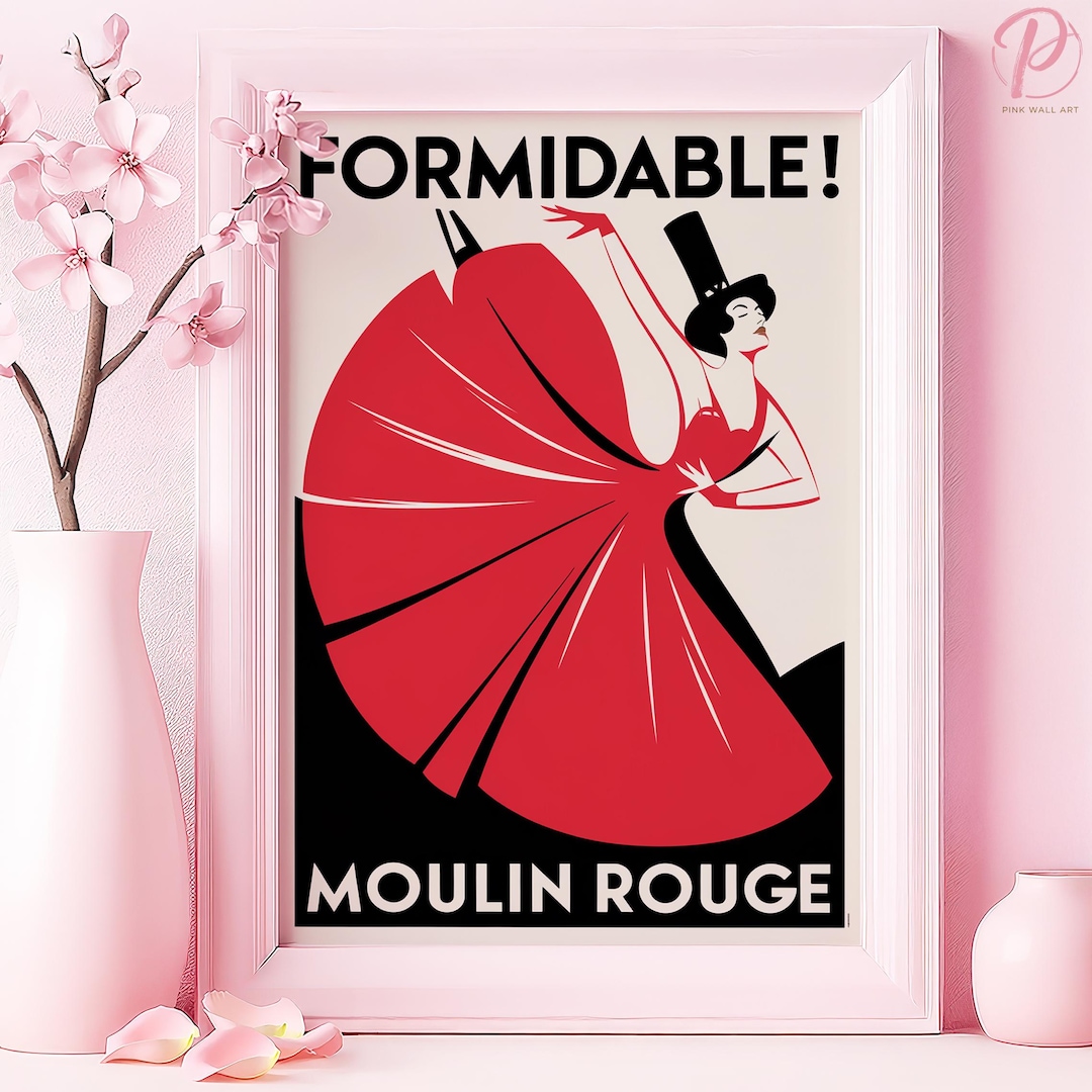 Formidable Moulin Rouge Art Poster or Canvas Wall Art for Glam Living ...