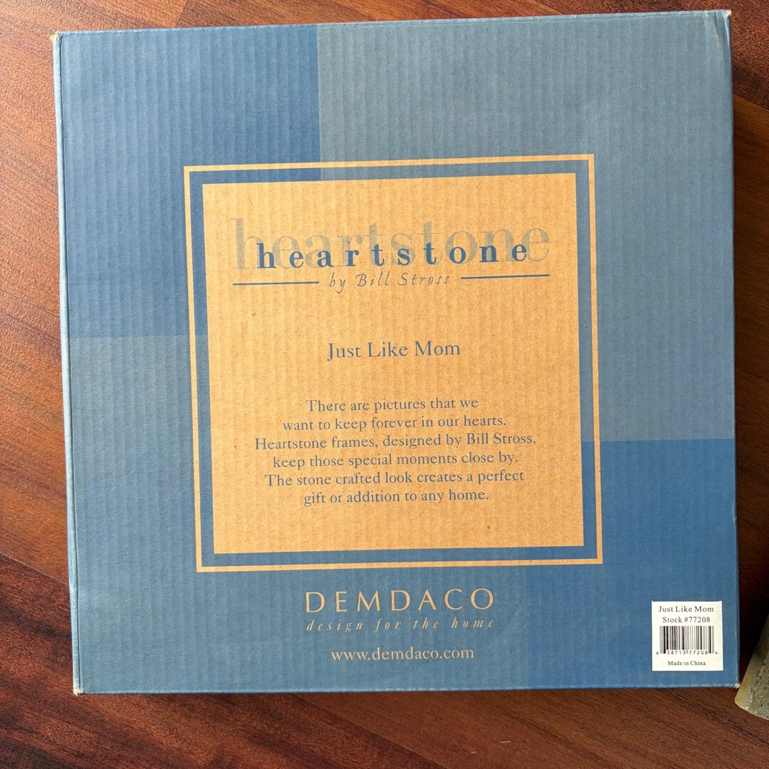 DEMDACO Heartstone Just Like Mom Photo Frame by Bill Stross Holds 4x4 ...