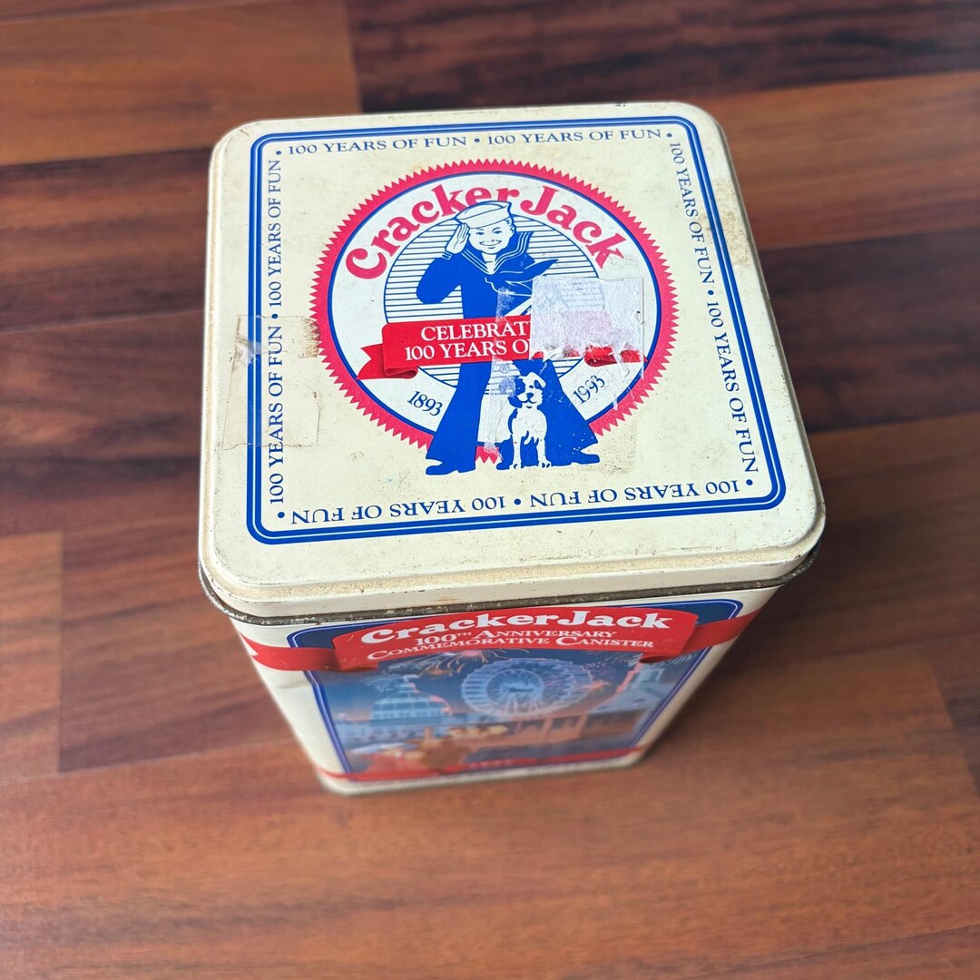 Cracker Jack 100th Anniversary Commemorative Canister Tin 1993 Limited ...