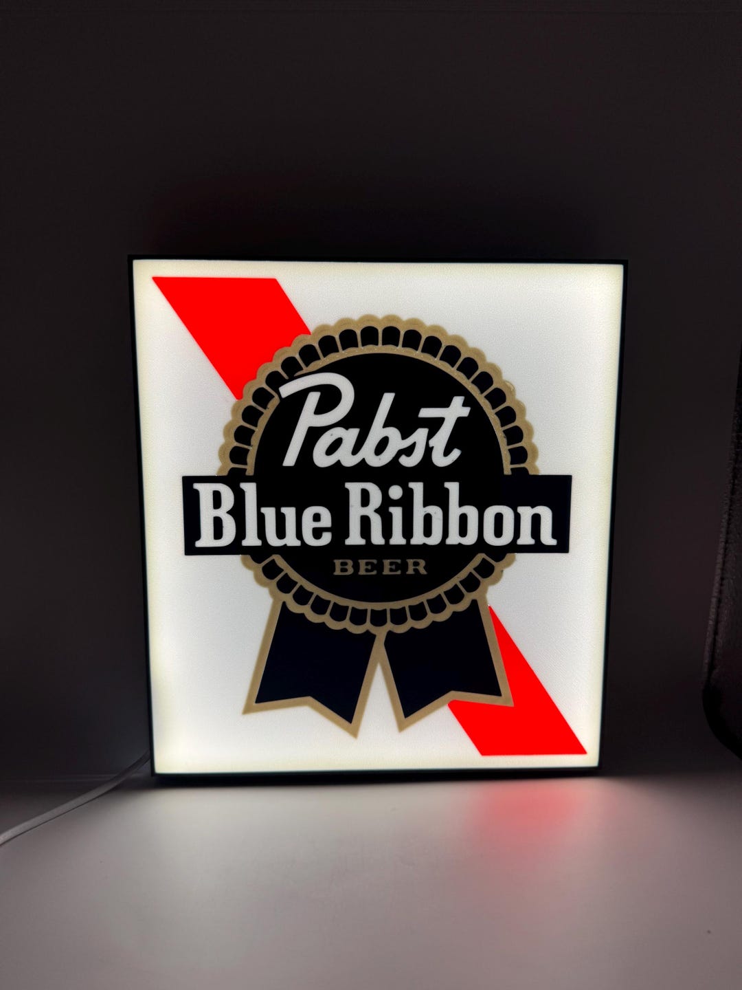 Pabst Blue Ribbon PBR Beer - Light up LED Sign - Etsy