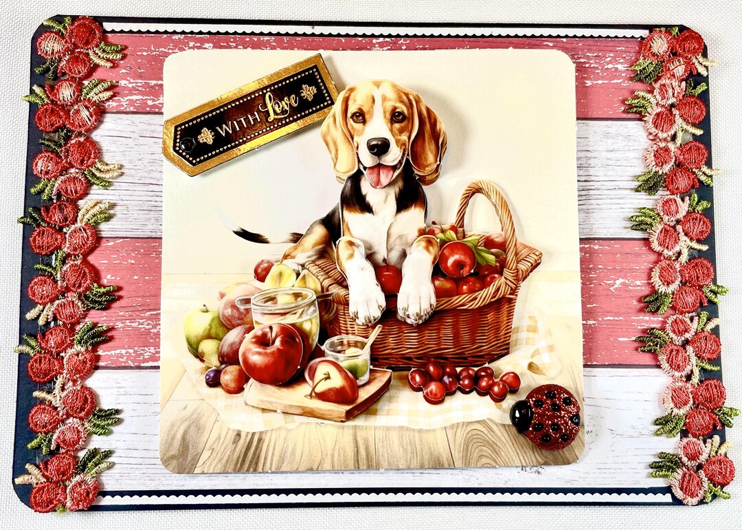 Handmade Greeting Card 3D Pets Dogs - Etsy