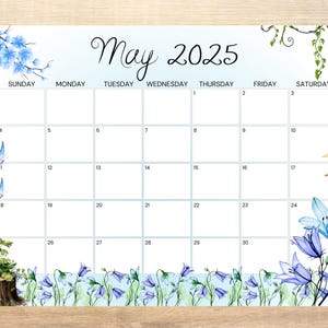 May 2025 Calendar, Notes, May Planner, Pdfs, Journaling, Instant ...