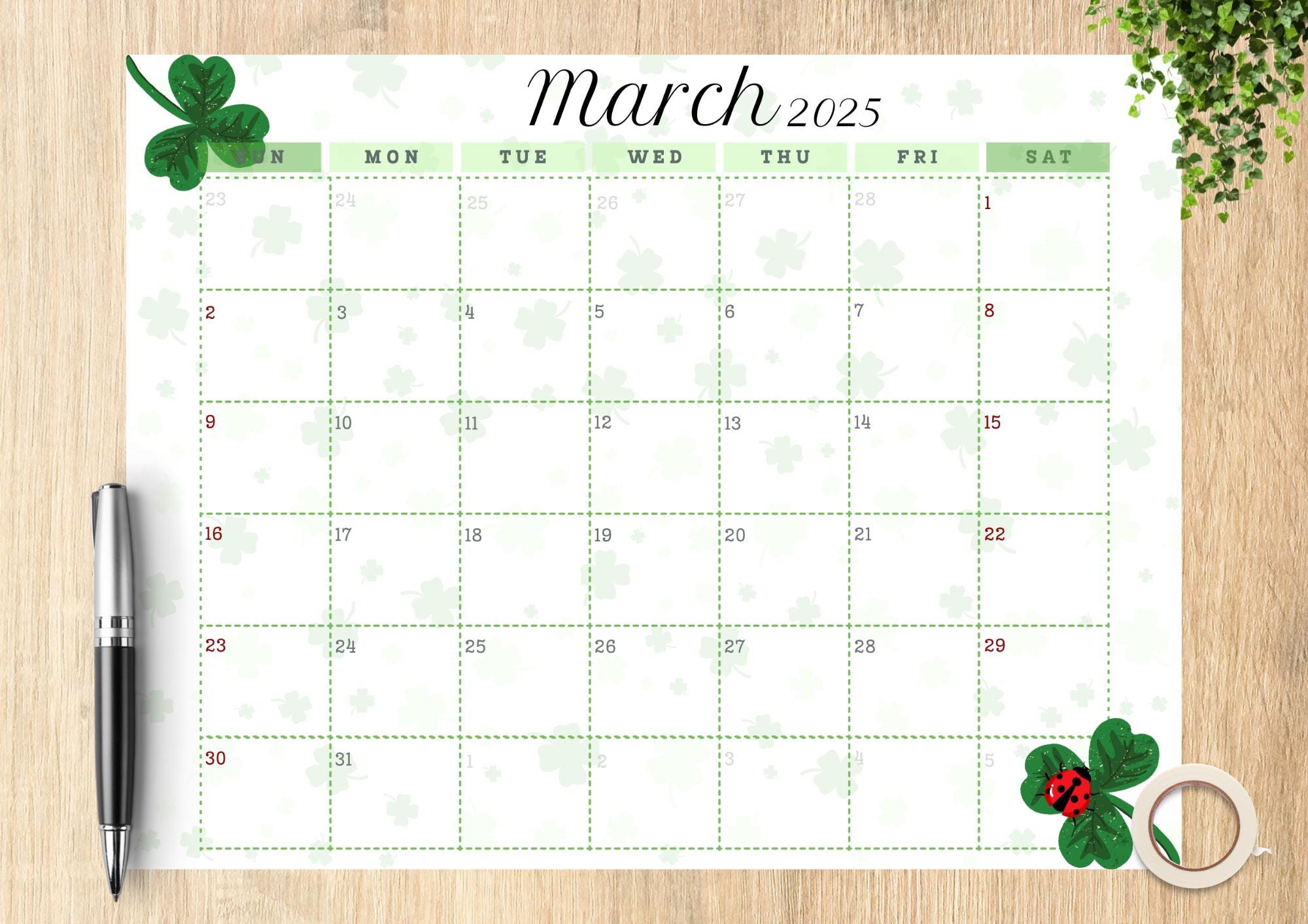March 2025 Calendar, Notes, March Planner, Pdfs, Journaling, Instant ...