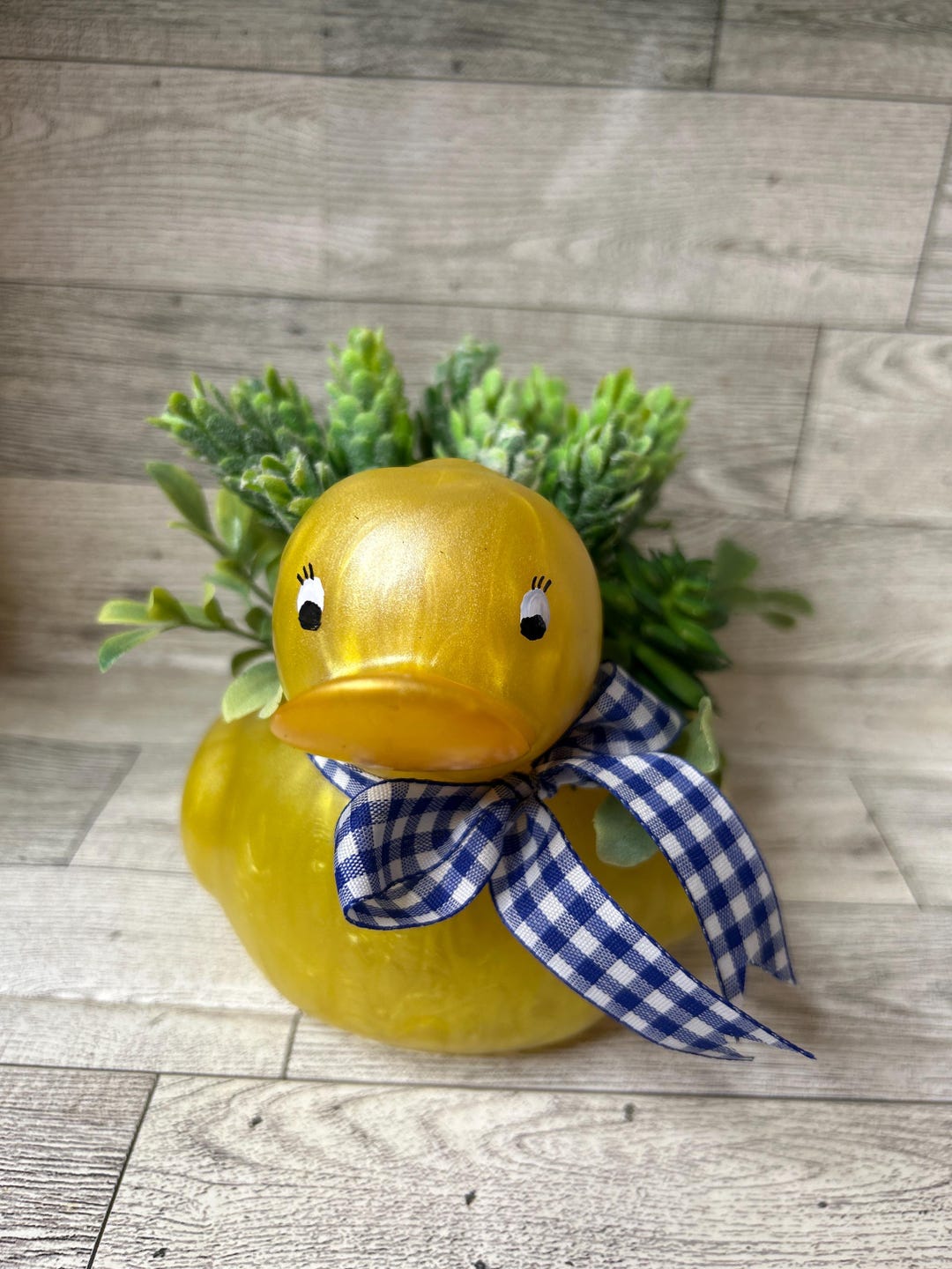 Adorable 4.5" Resin Duck Planter With Artificial Succulents – Zero ...