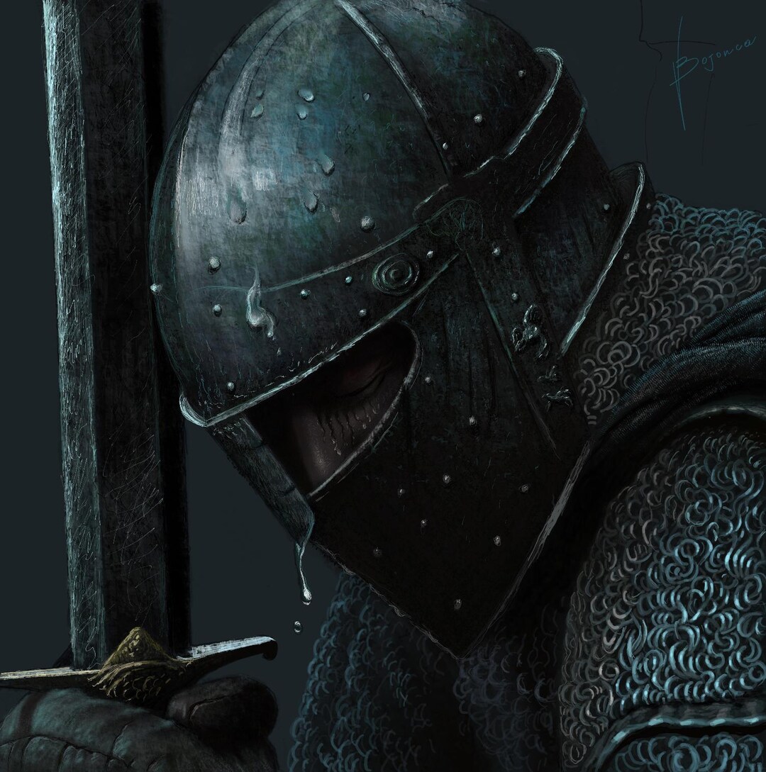 Knight Digital Painting. PNG File. Custom Original Painting&drawing. - Etsy