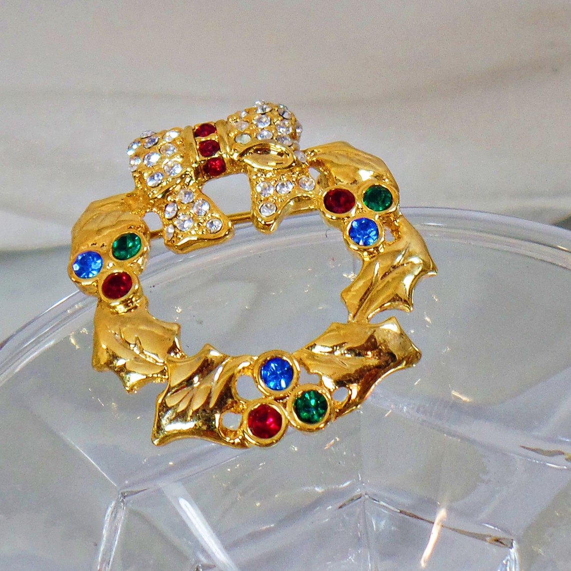 Christmas Brooch. Vintage Brooch. Merksamer Pin. Christmas - Etsy