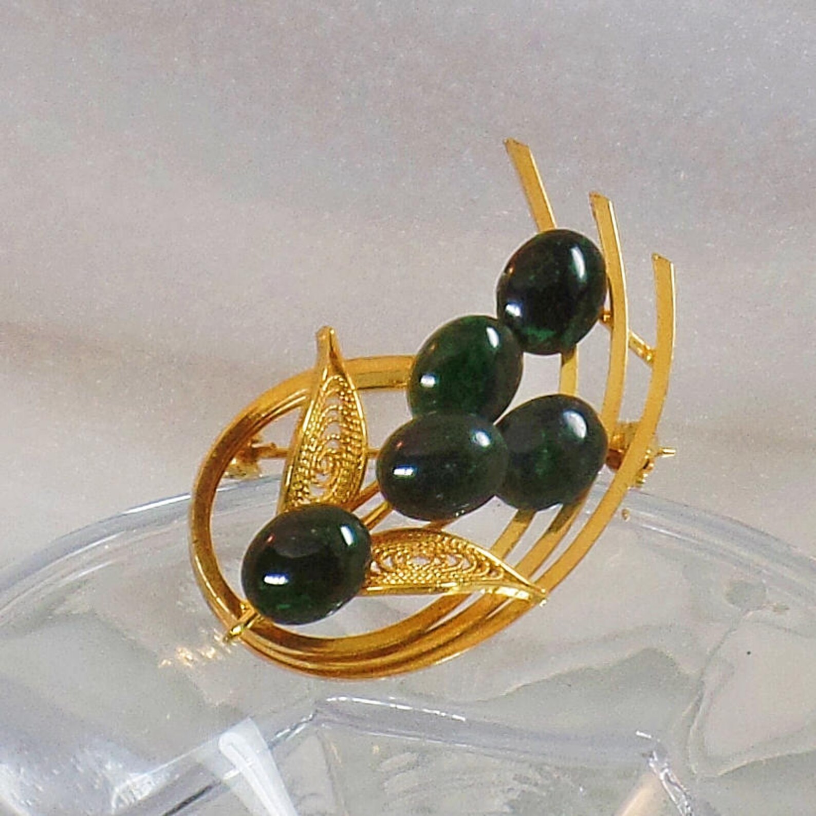 Jade Brooch. Green Jade Brooch. Vintage Brooch. Nephrite | Etsy