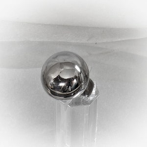 Silver Dome Ring. Silver Button Ring. Statement Ring. Heavy Silver Ring ...