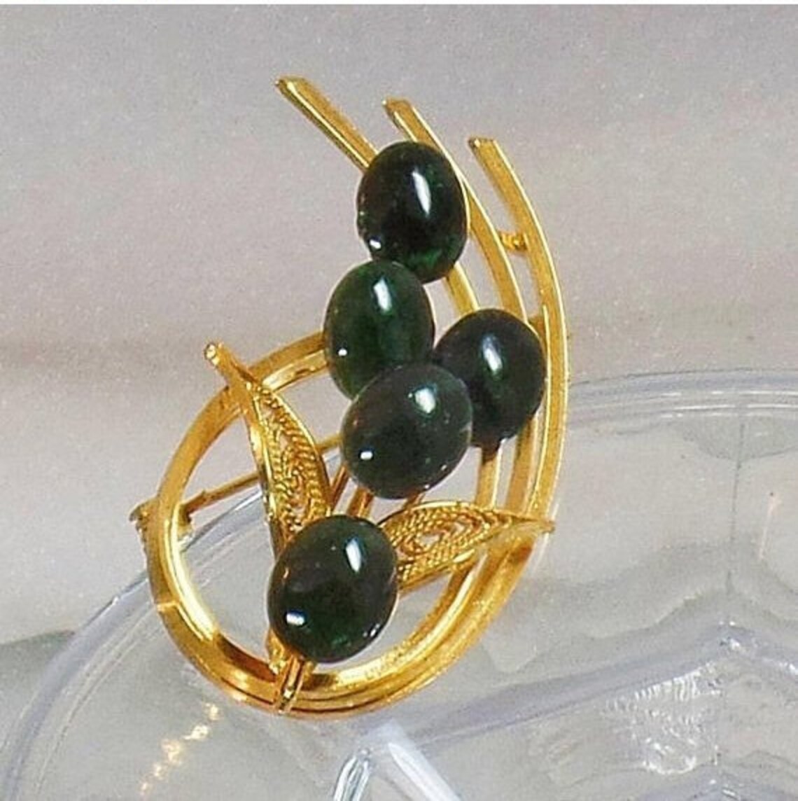 Jade Brooch. Green Jade Brooch. Vintage Brooch. Nephrite | Etsy