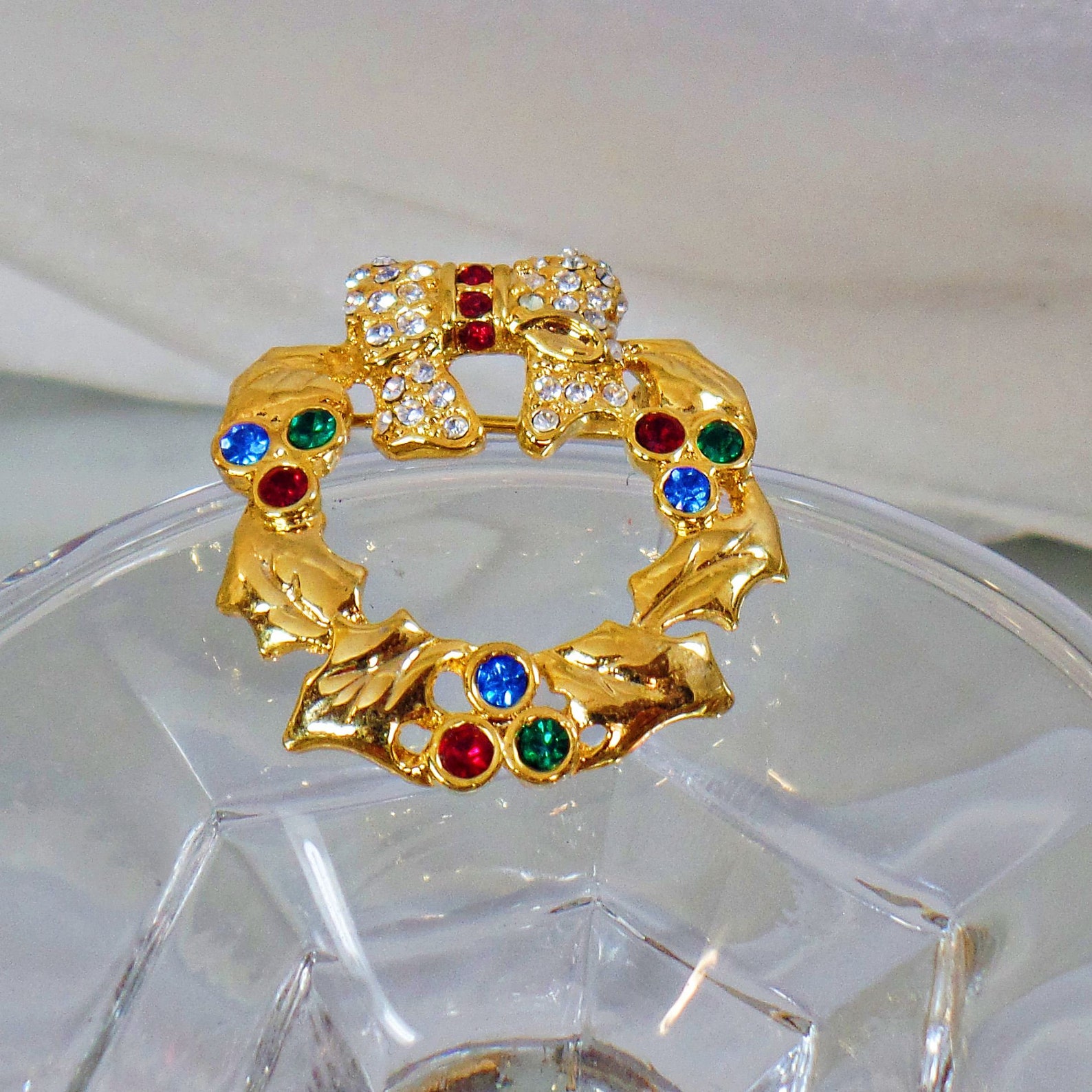 Christmas Brooch. Vintage Brooch. Merksamer Pin. Christmas | Etsy