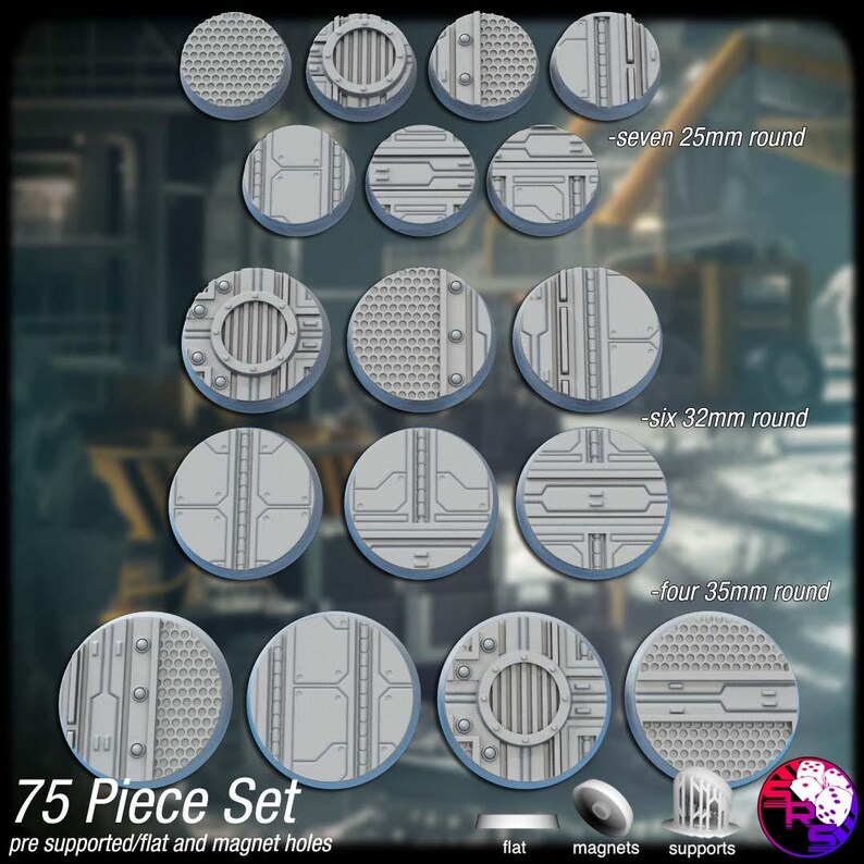 Tech Futuristic Sci-fi Wargaming Bases - Cyranus B-17 Excavation Zone ...