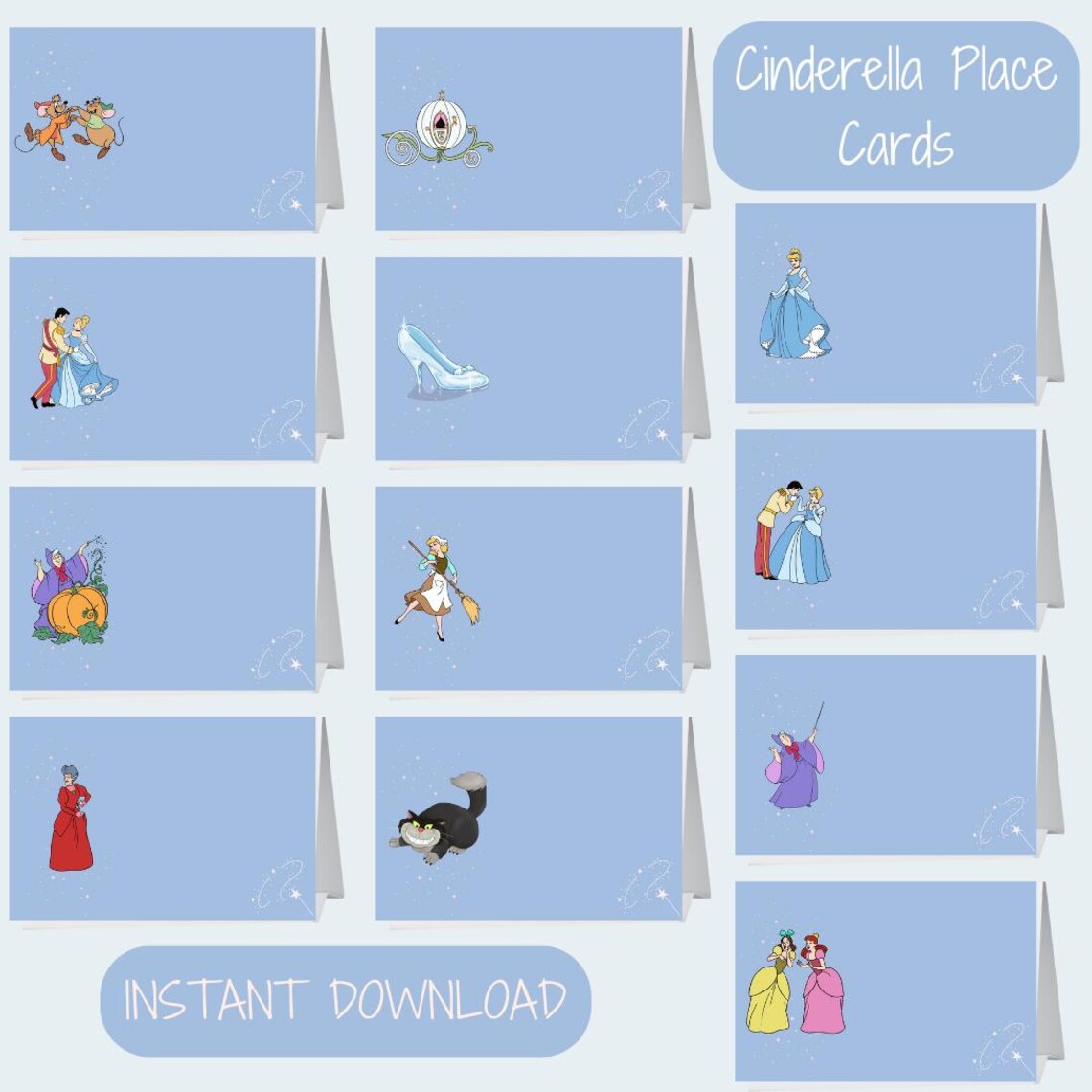 Cinderella Food Labels, Cinderella Place Cards, Cinderella Food Tent ...