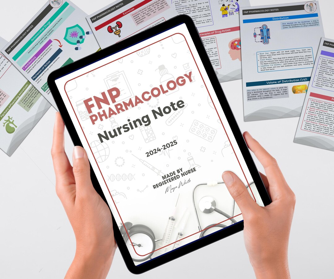 FNP Pharmacology Notes 2025, Nursing School Notes, FNP Exam Review ...