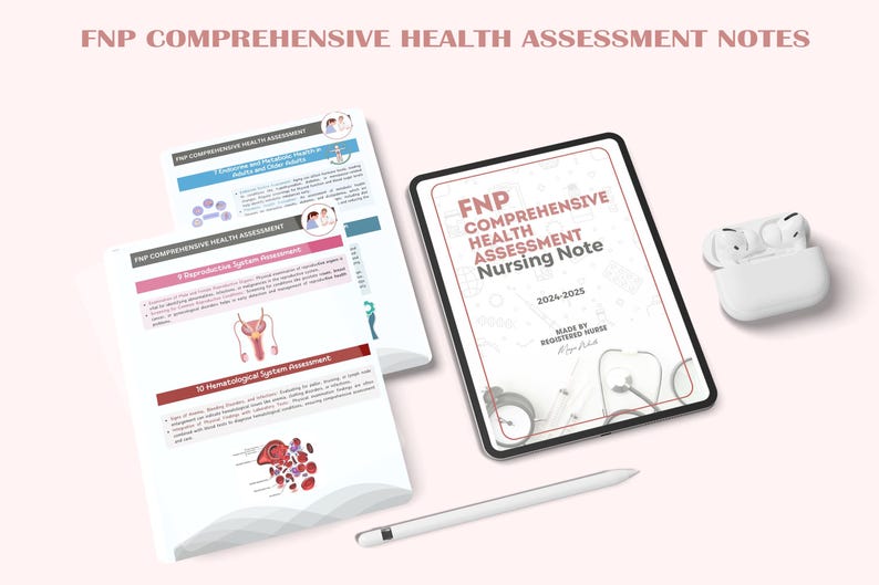 FNP Comprehensive Health Assessment Notes, Nursing School Notes, FNP ...
