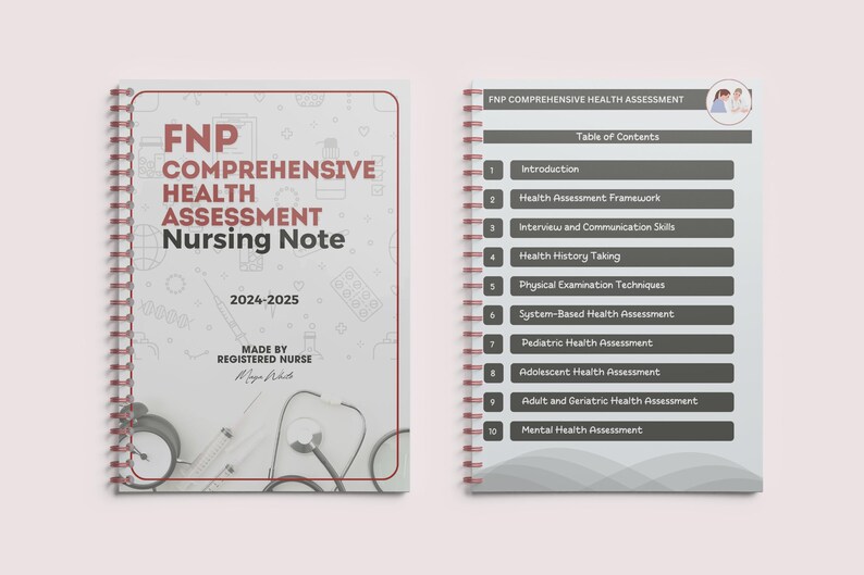FNP Comprehensive Health Assessment Notes, Nursing School Notes, FNP ...