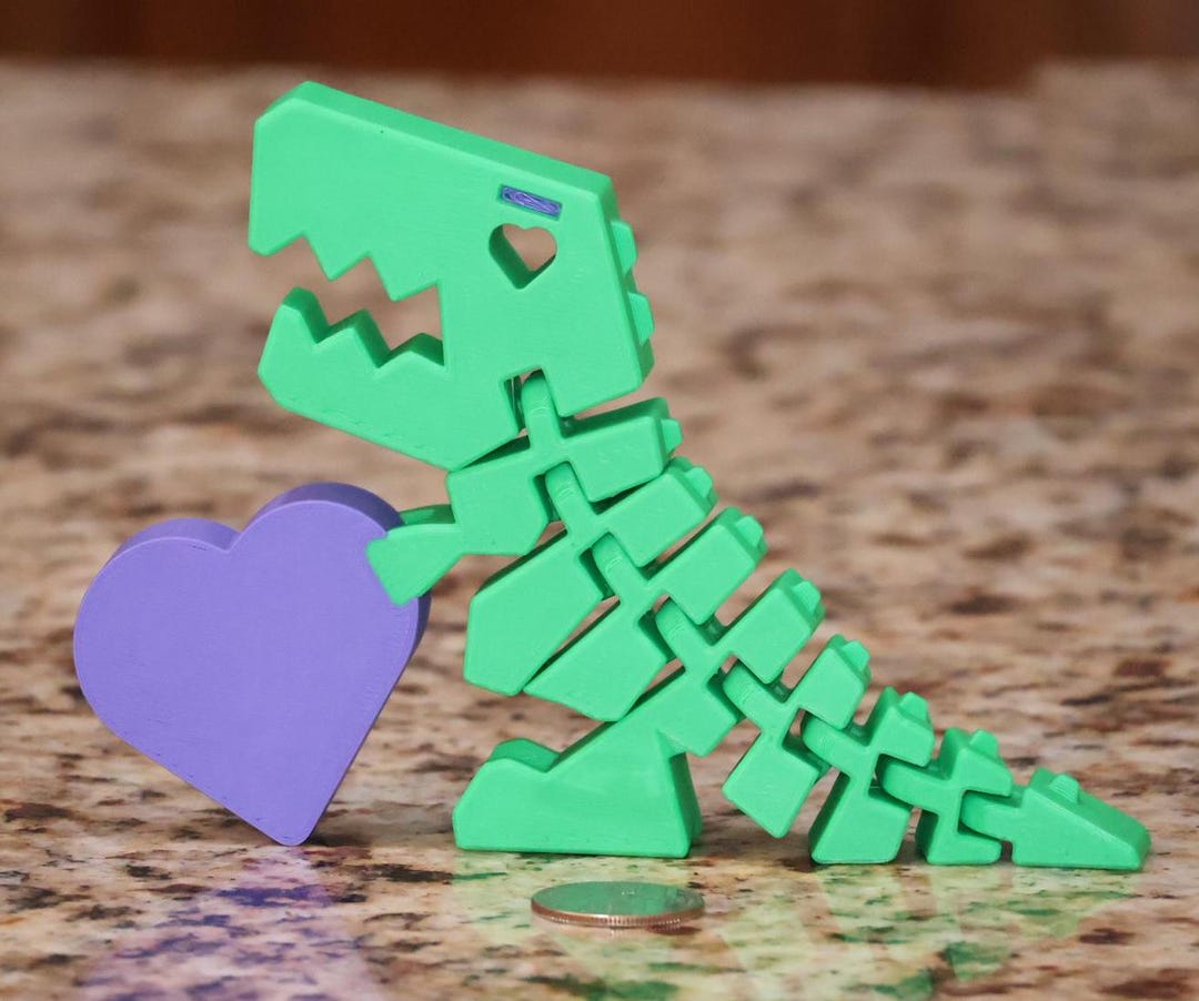 T-rex Fidget Toy – Dinosaur Holding a Heart | Funny Gift - Etsy