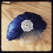 Parisian Style Art Deco Inspired Ivory Feather Comb. Bridal Comb - Etsy
