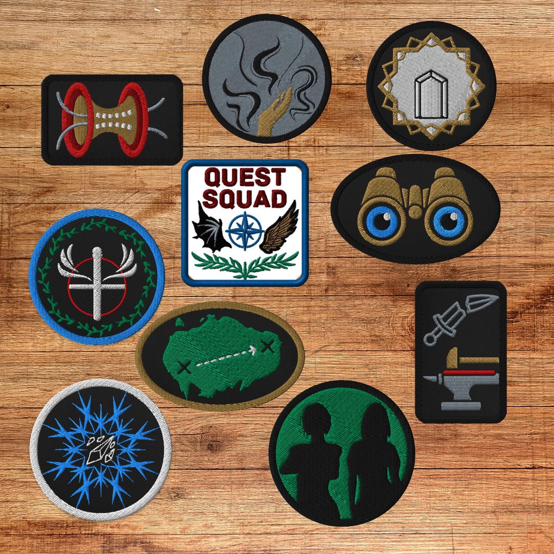 Fourth Wing Embroidered Patch, Quest Squad Onyx Storm Dragon Rider ...