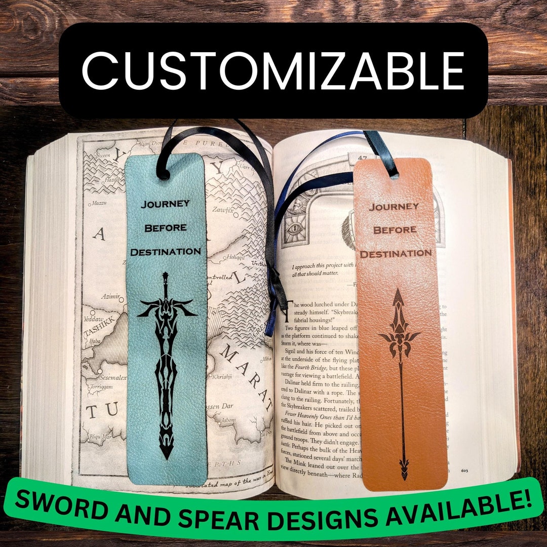 Stormlight Archive Custom Leather Bookmark, Cosmere Merch, Brandon ...