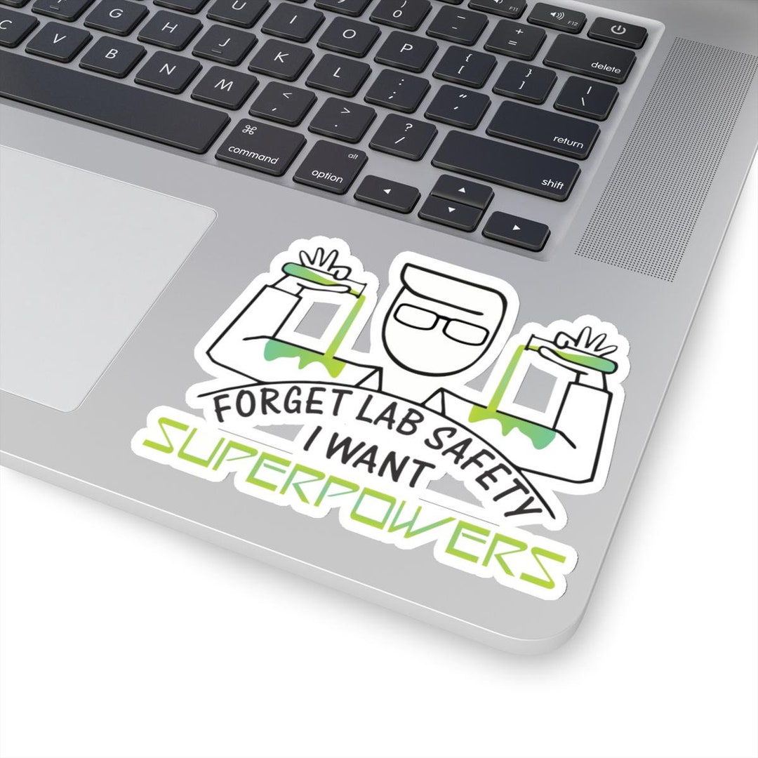 Science Sticker, Lab Safety Sticker, Superpower Sticker, Male Scientist ...