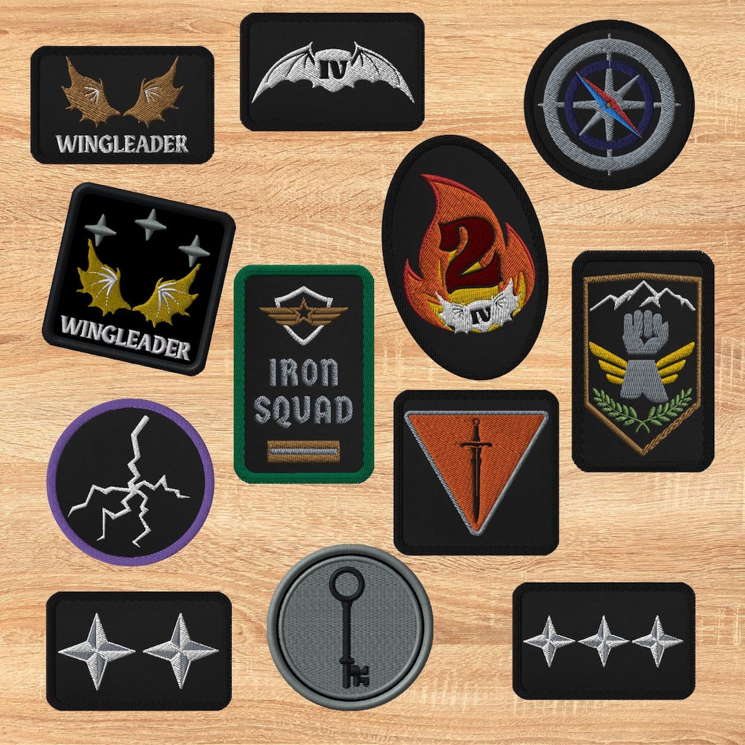 Fourth Wing Patch, Embroidered Patches, Fourth Wing Cosplay, Fourth ...