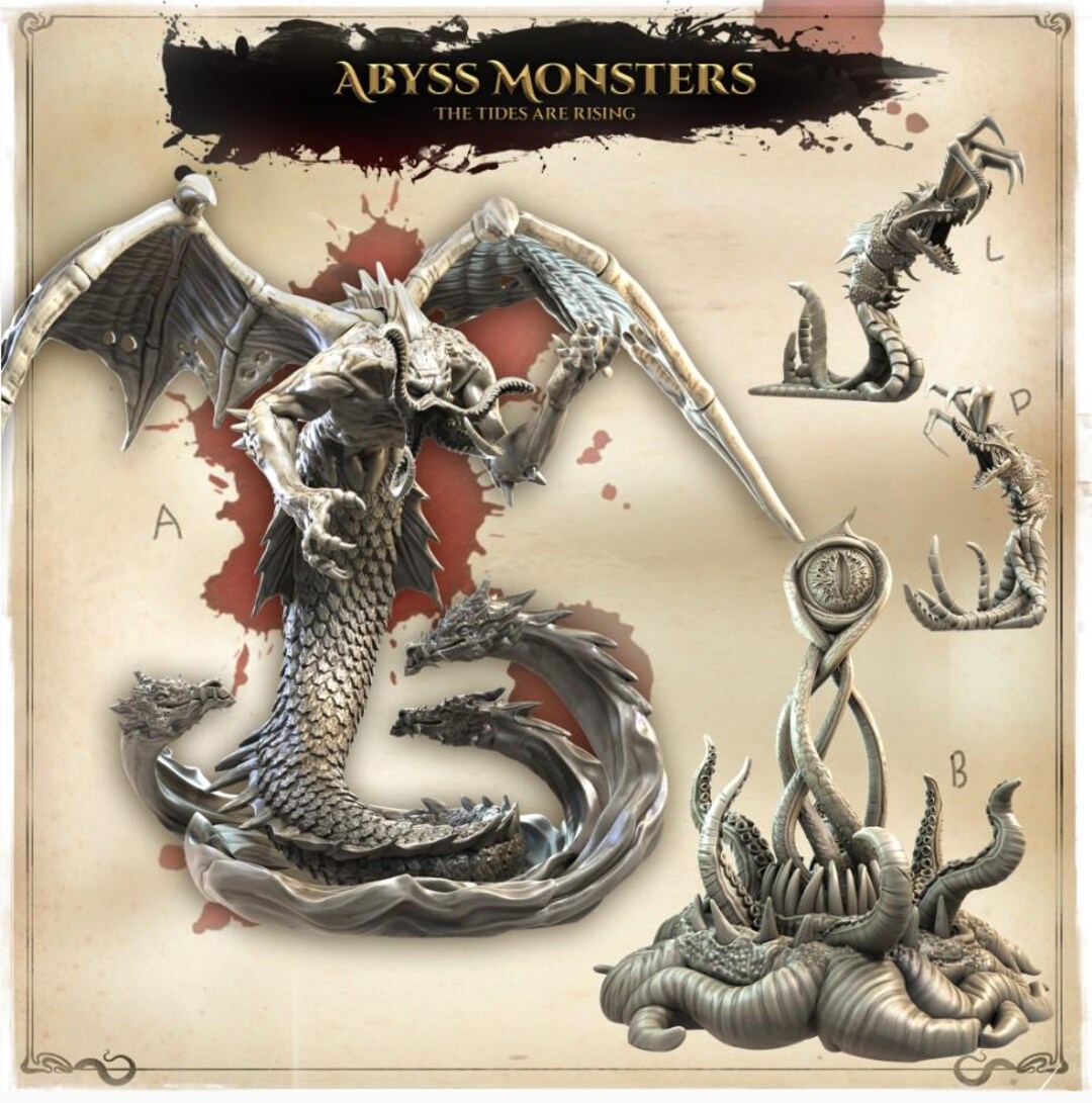 Abyss Monsters - DND Miniature - Etsy
