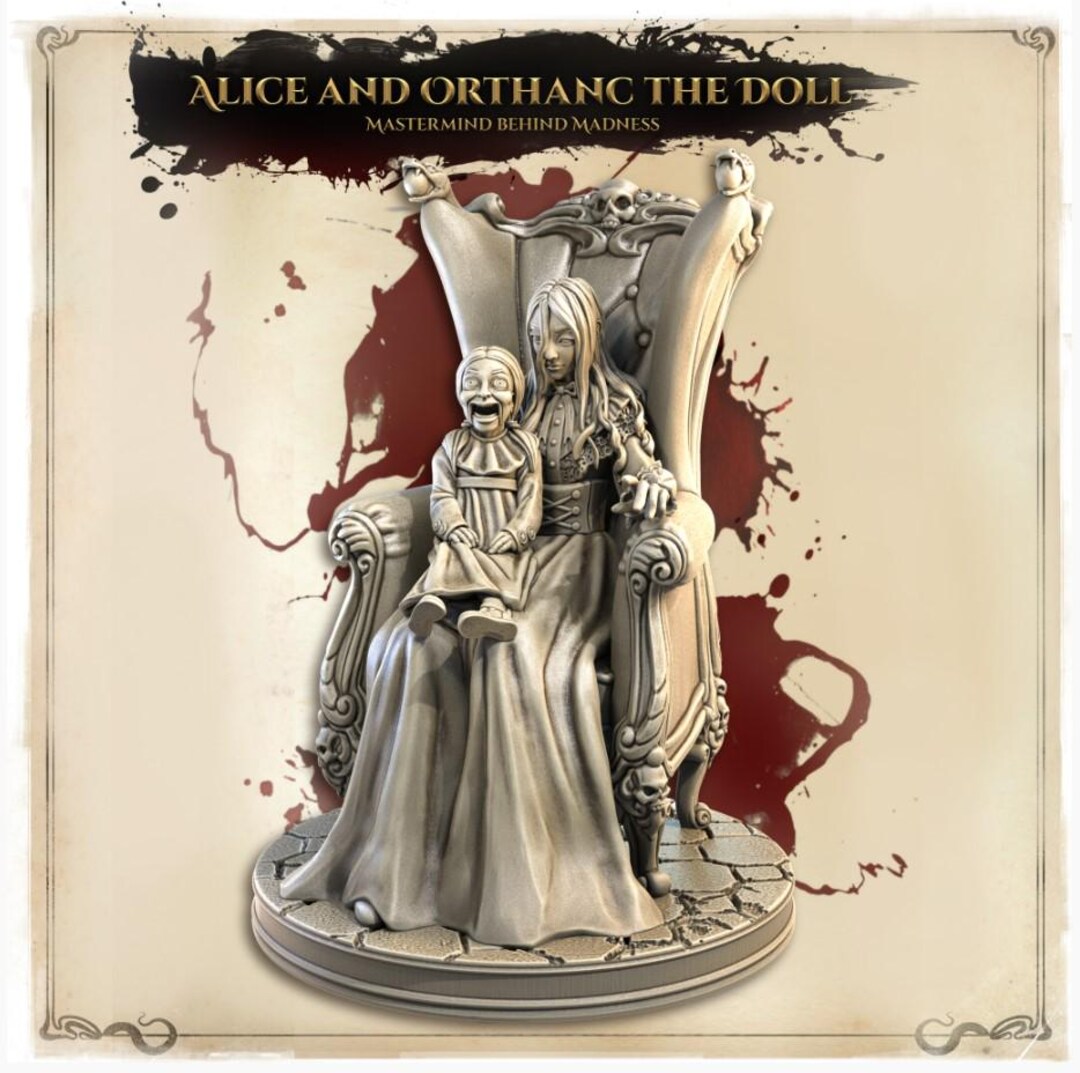 Alice and Orthanc the Doll - DND Miniature - Etsy