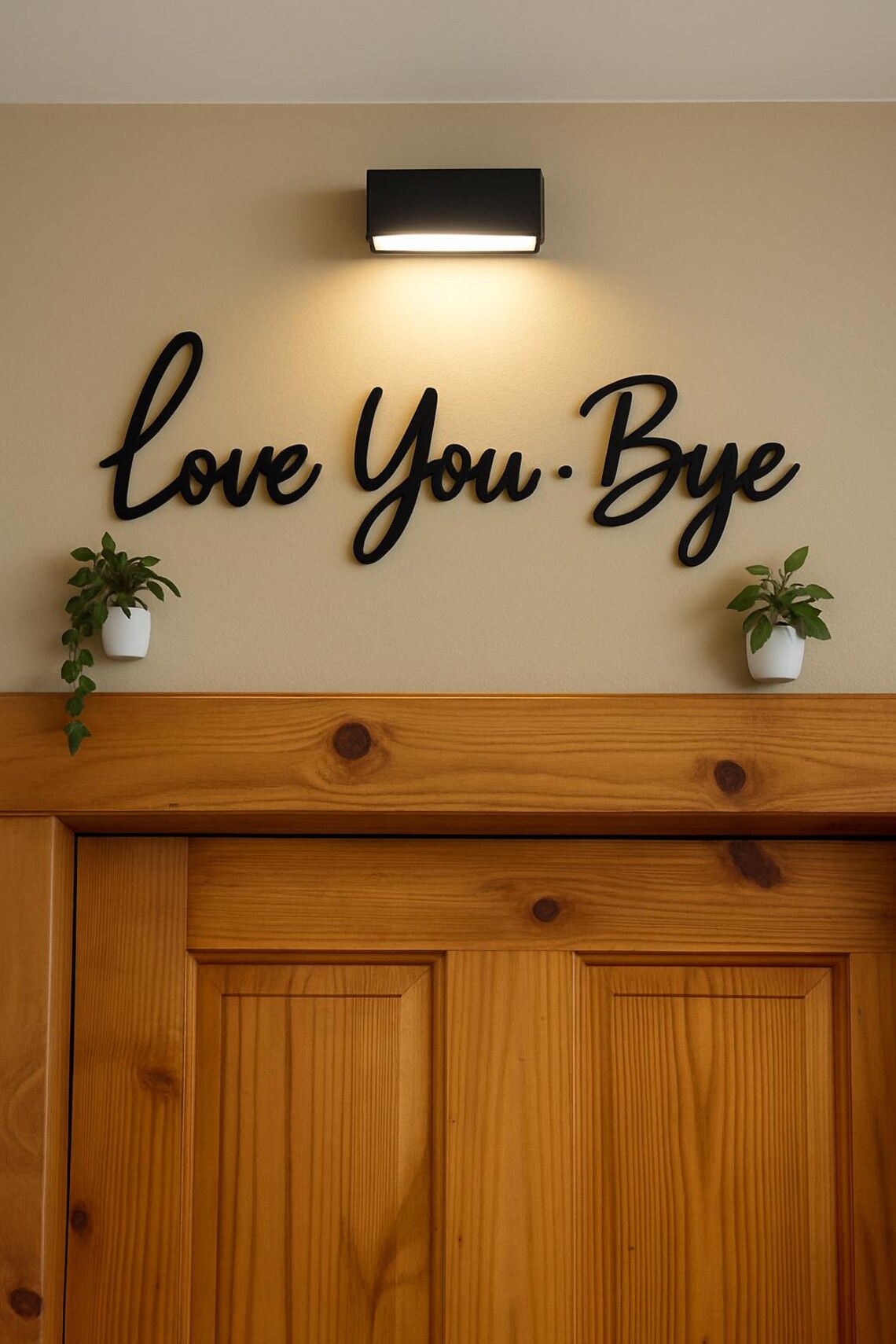 LOVE YOU BYE Sign - 3D Printed - Decorative Home Decor - Etsy