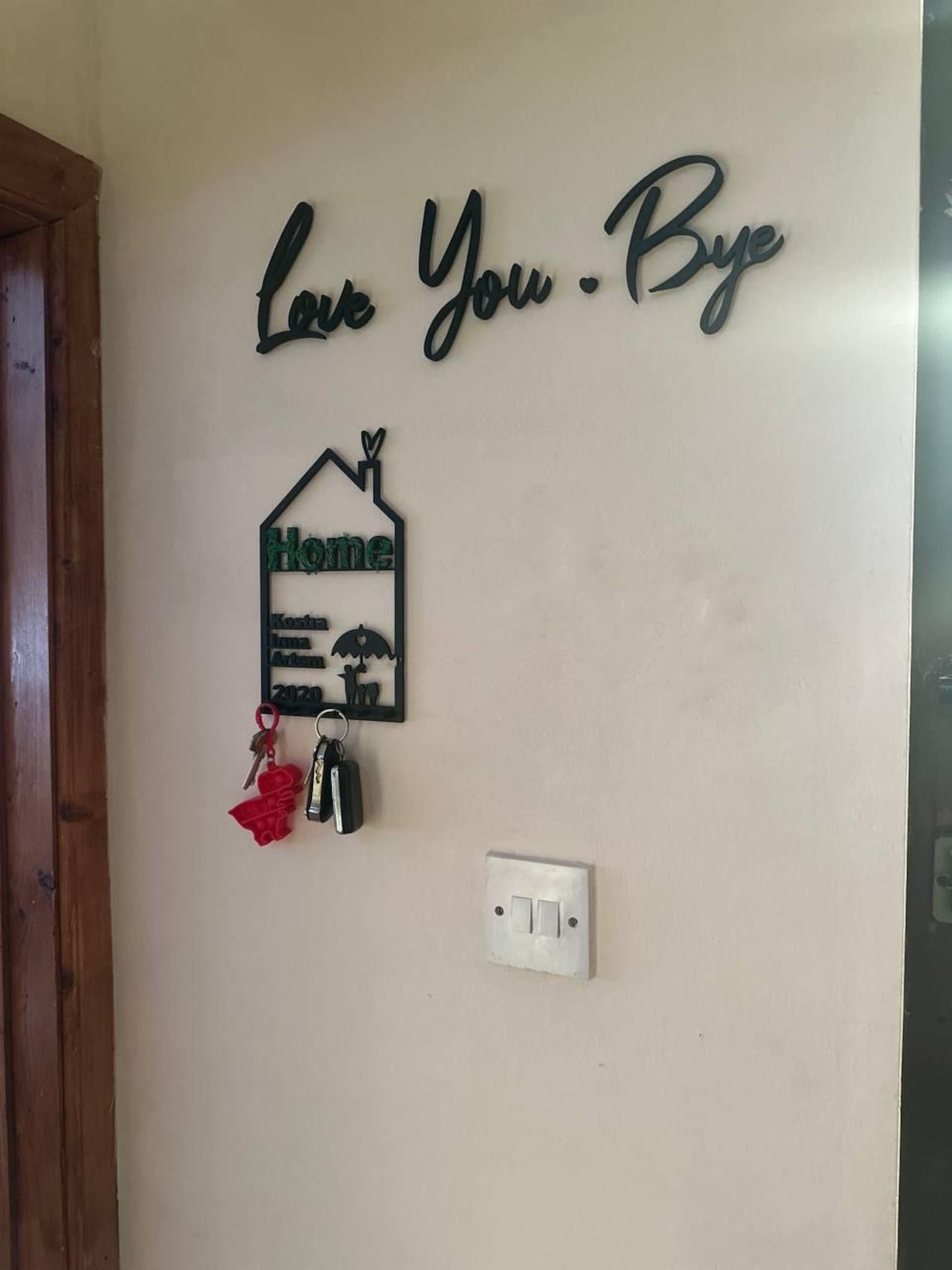 LOVE YOU BYE Sign - 3D Printed - Decorative Home Decor - Etsy