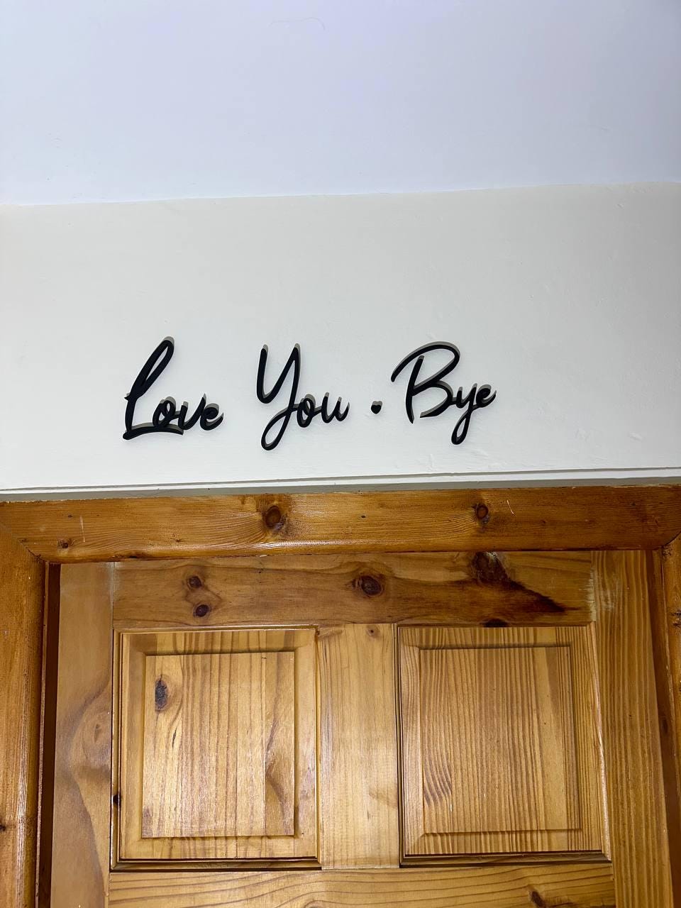 LOVE YOU BYE Sign - 3D Printed - Decorative Home Decor - Etsy