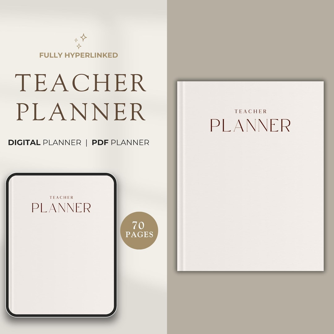 Teacher Planner Digital Planner Academic Planner Goodnotes Planner iPad ...