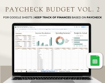 Excel Budget Spreadsheet Paycheck Budget Excel Template Bi Weekly ...