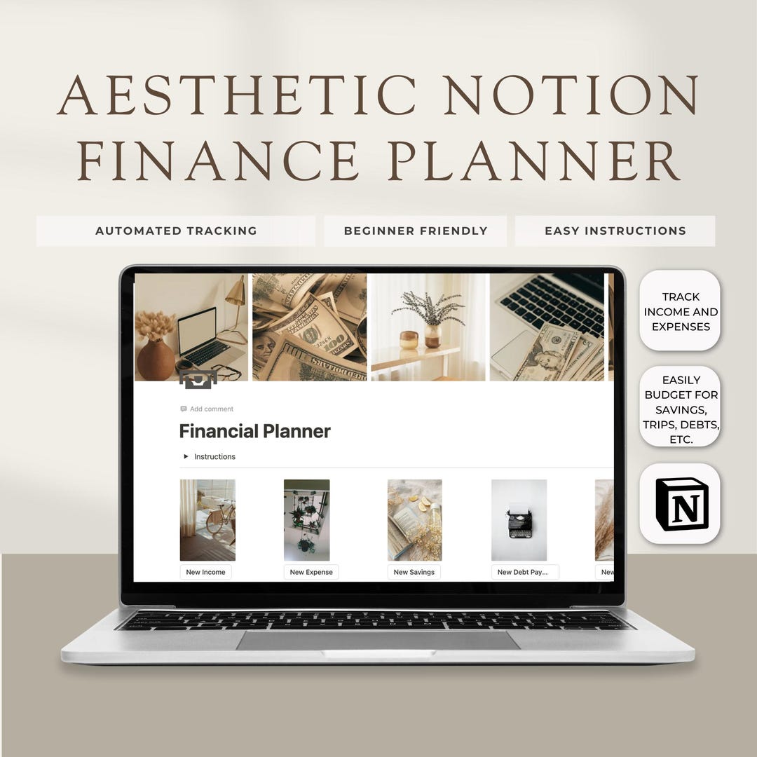 Notion Template Personal Finance Tracker Budget Tracker Income Expense ...