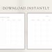 Printable Planner Bundle: Daily, Weekly, Monthly (PDF) - Etsy