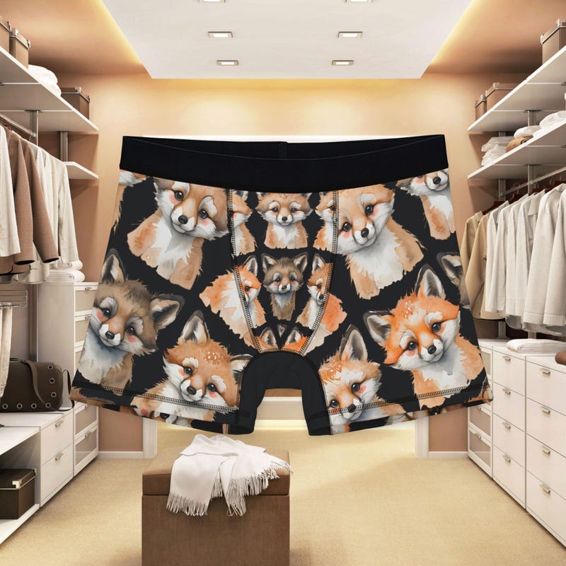 Mens Boxers Fox - Etsy
