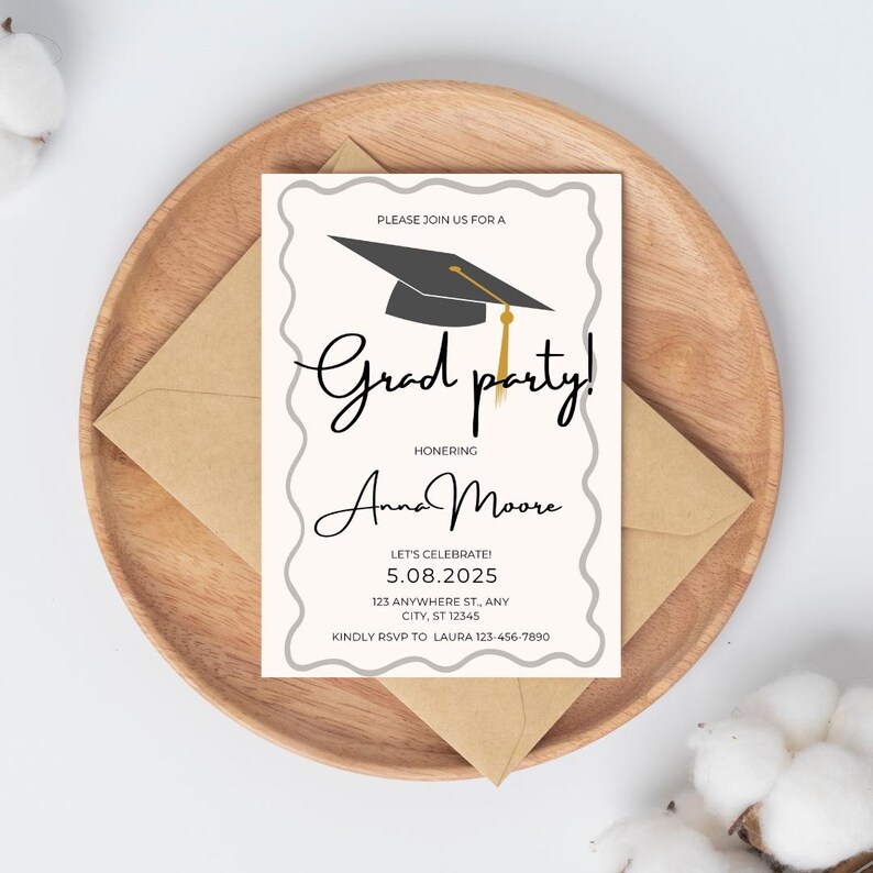 Graduation Party Invitation | High School or College Grad | Celebrate ...
