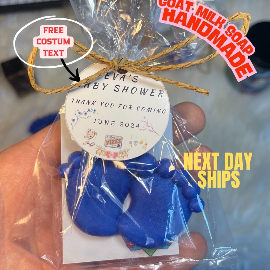 Baby Feet Blue Soap Favors, Premium, Baby Shower Party , Bridal Soap ...