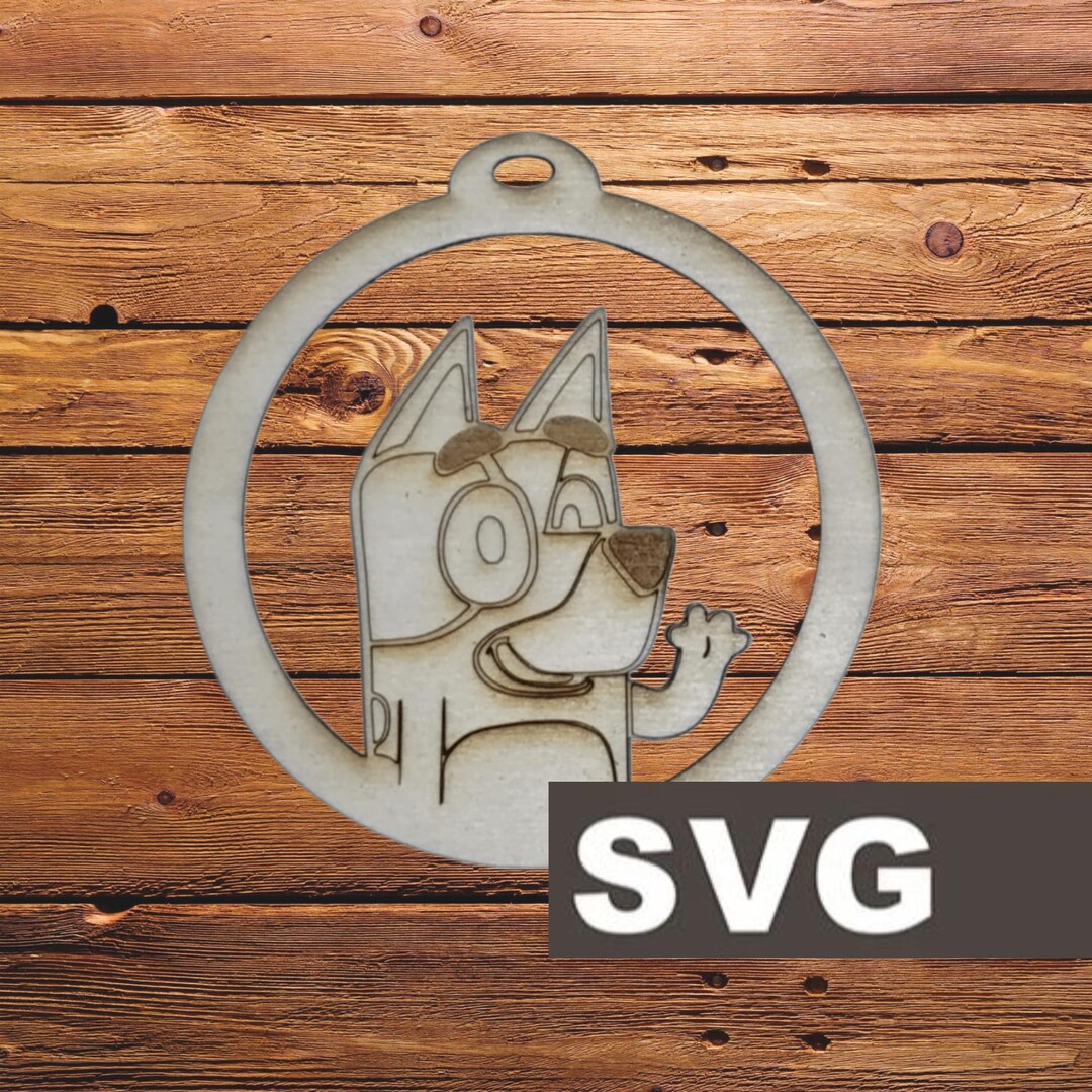 Bluey Christmas Ornament SVG Files Bluey Christmas Ornament SVG File - Etsy